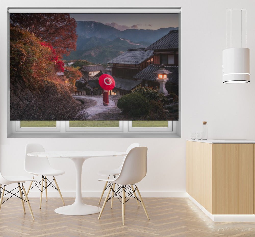 Woolacombe Sunset Sea Scene Printed Roller Blind | Art Fever Blinds