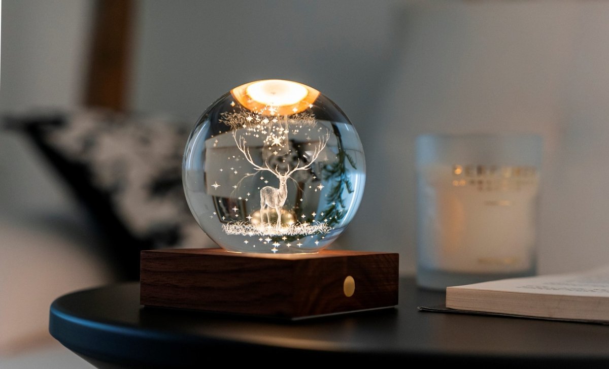 The Stag Crystal Light – 3D alternative Style Desk Lamp | Unique Gifts ...