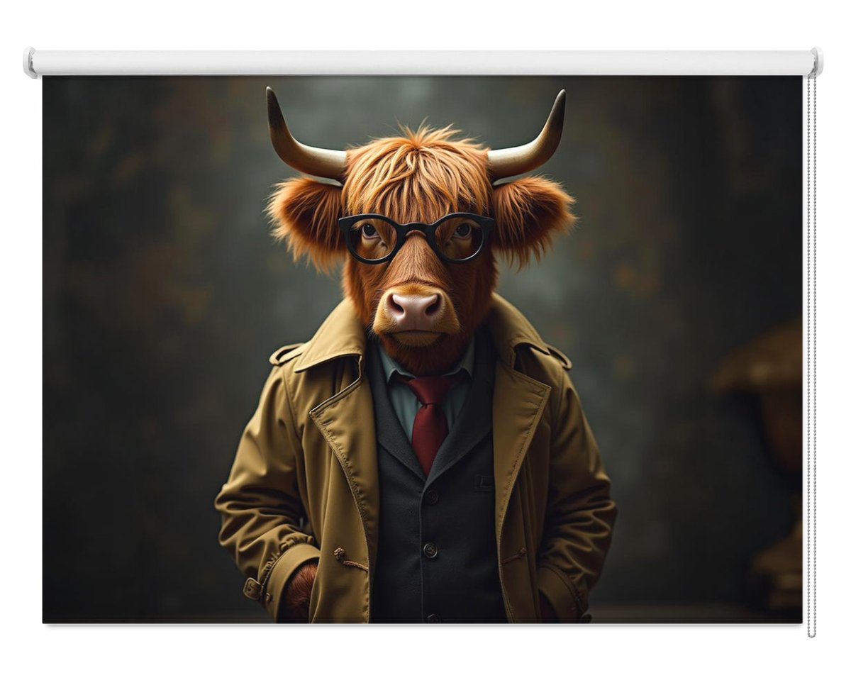 Personalised Roller Blinds UK Kids Bedroom Blinds Highland Cow ...