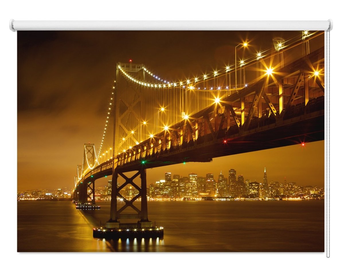Bay Bridge Printed Roller Blind | Photo Picture Window Blinds | Art Fever