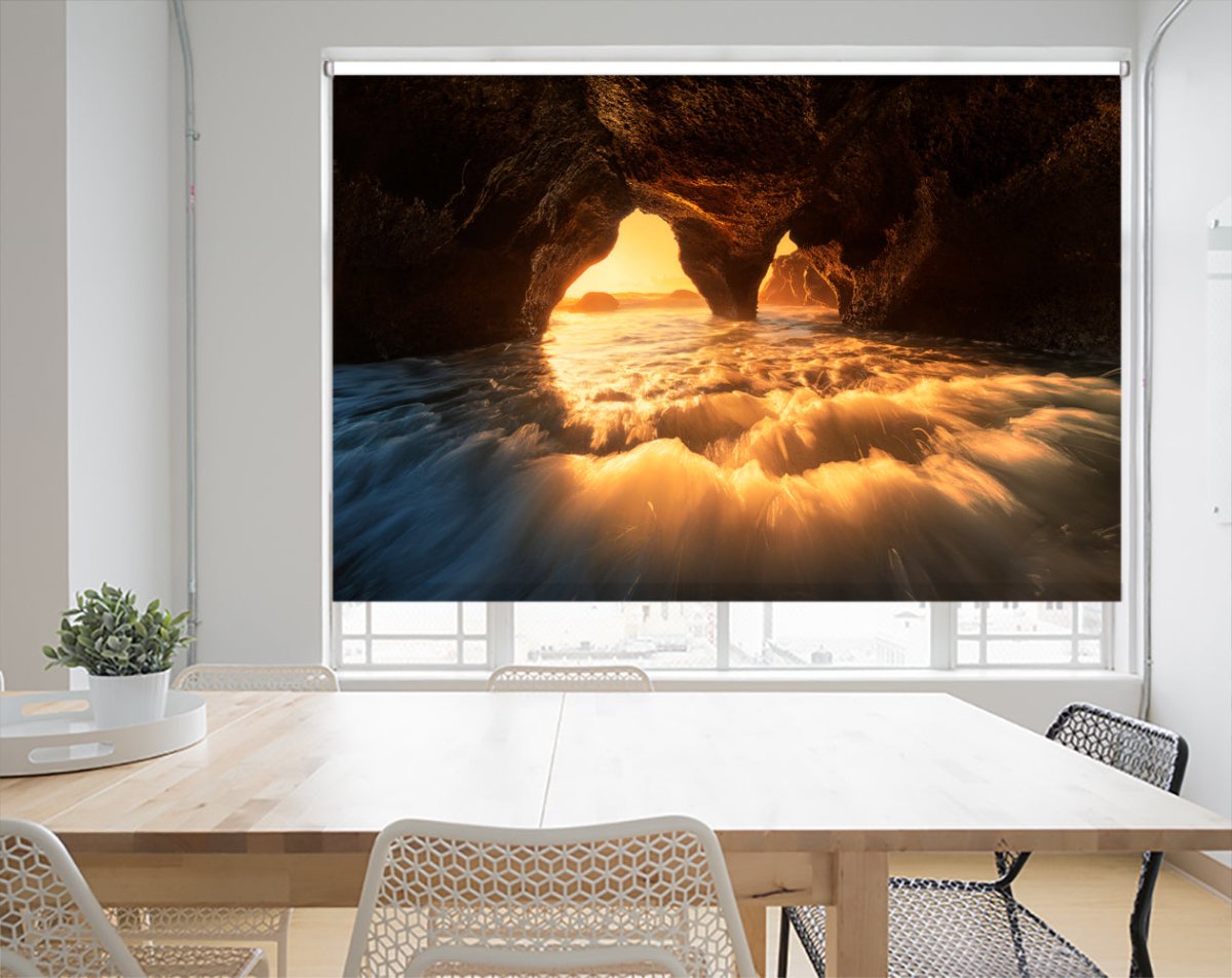 The Secret Sea Cave roller Blind | Photo Printed Window Blinds | Art Fever